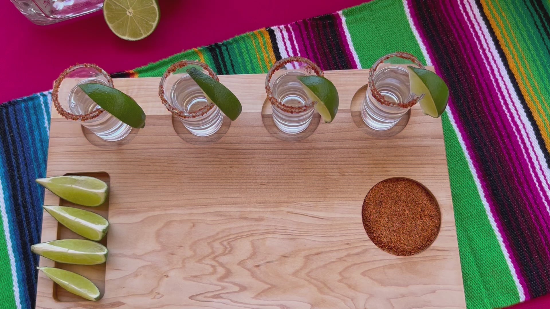 Maple Tequila Board - Create Your Own – Manzanita Woodworks